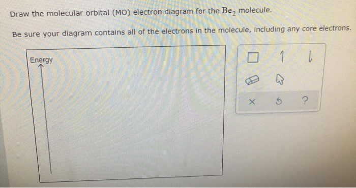 Solved Draw the molecular orbital (MO) electron diagram for | Chegg.com