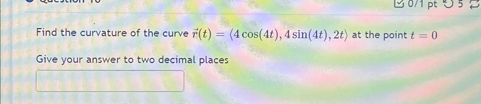 Solved Find the curvature of the curve | Chegg.com