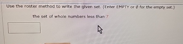 Solved Use the roster method to write the given set. (Enter | Chegg.com