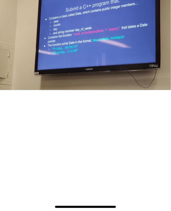 Solved Submit A C Program Thal • Contains A Class Called 4896