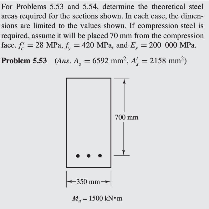 Solved For Problems 5.53 and 5.54 , determine the | Chegg.com
