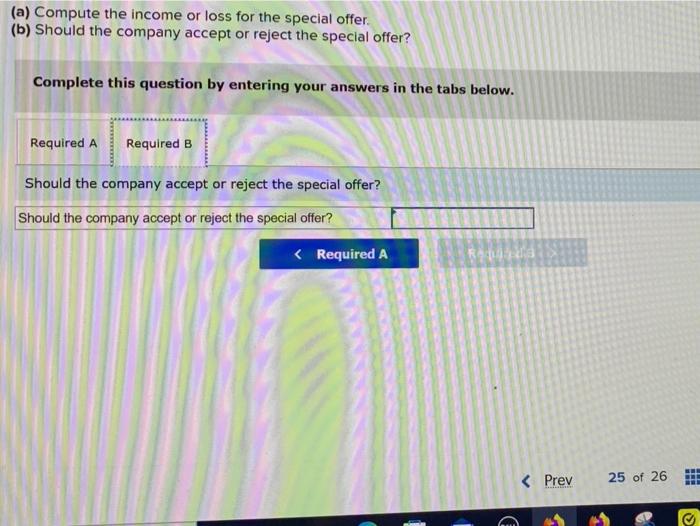Solved Exercise 23-13 (Algo) Special offer pricing LO P7 | Chegg.com