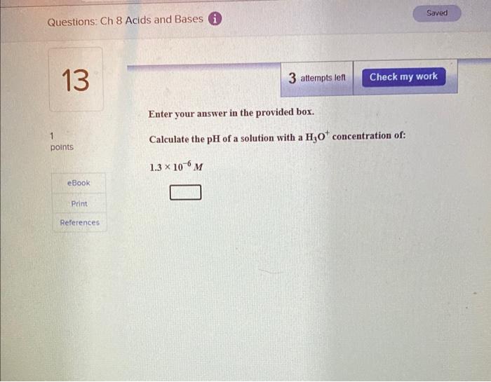 Solved Enter your answer in the provided box. Calculate the | Chegg.com