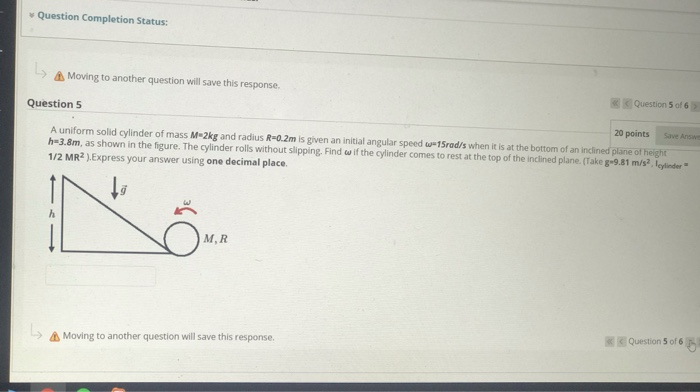 Solved Question Completion Status: Moving to another | Chegg.com