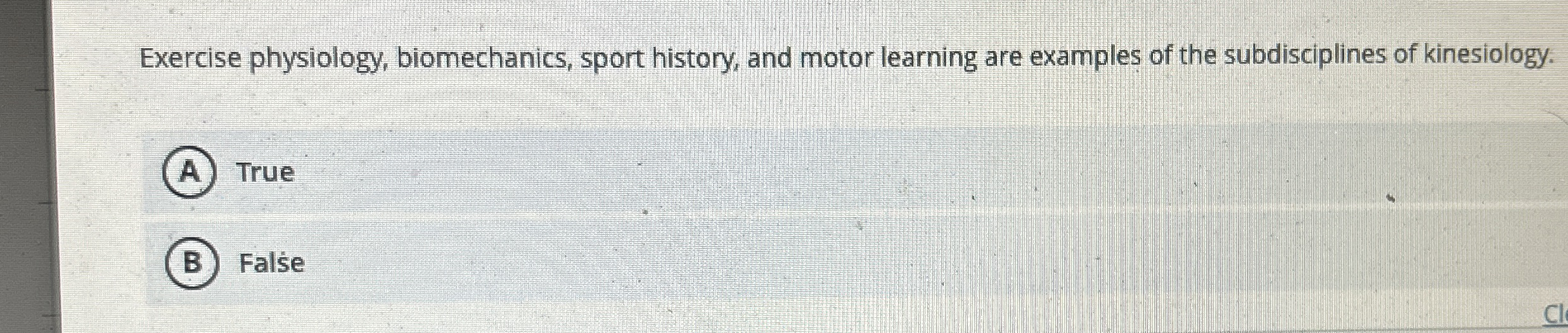 Solved Exercise physiology, biomechanics, sport history, and | Chegg.com