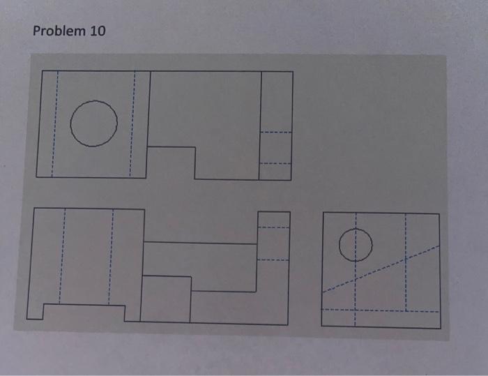 Solved Create a 3D sketch for the following multi-view | Chegg.com