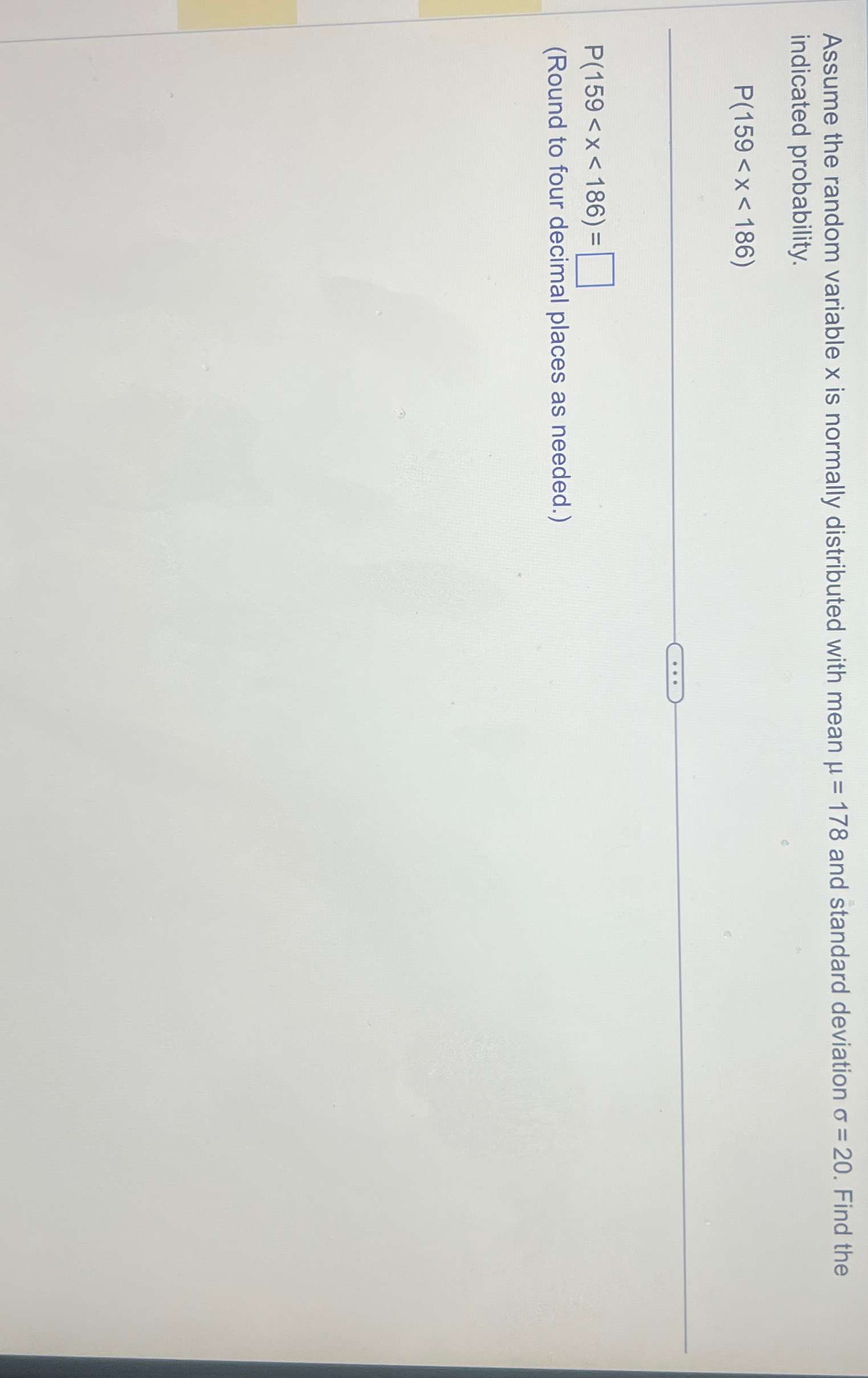 Solved Assume the random variable x ﻿is normally distributed | Chegg.com