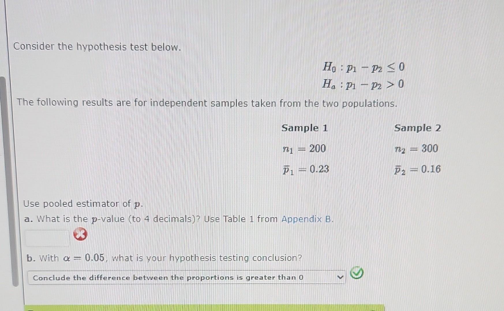 Solved Consider the hypothesis test below. | Chegg.com