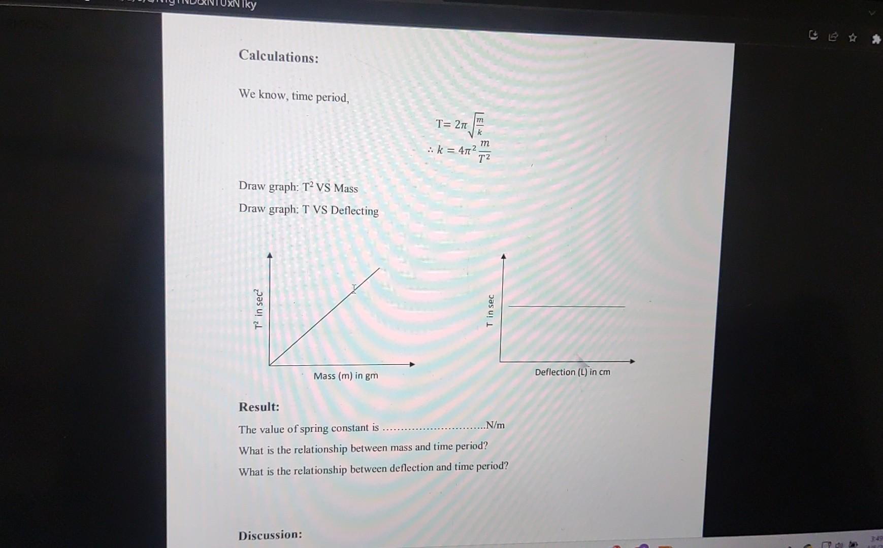Solved Theory: A spring pendulum (also called elastic | Chegg.com