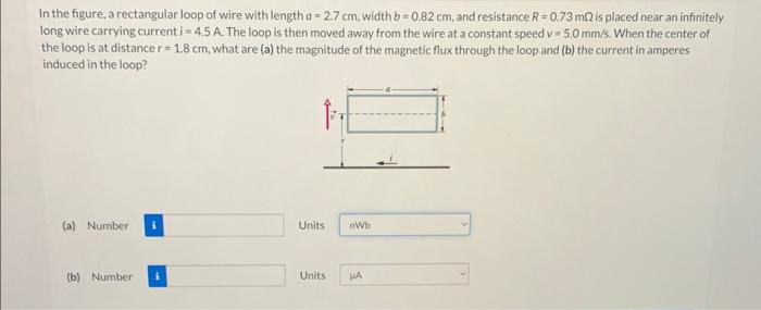 Solved In the figure, a rectangular loop of wire with length | Chegg.com