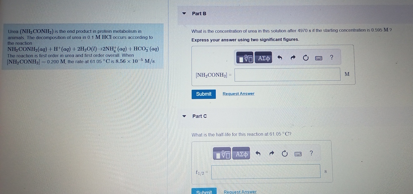 Solved Urea (NH2CONH2) ﻿is the end product in protein | Chegg.com