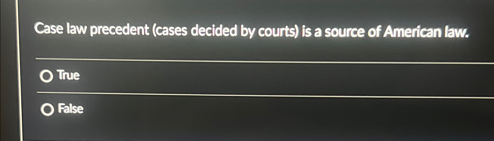 Solved Case law precedent (cases decided by courts) ﻿is a | Chegg.com