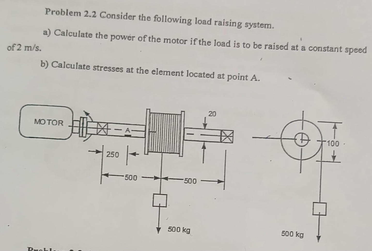 Solved by an EXPERT Problem 2.2 ﻿Consider the following load raising ...