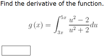 Solved Find the derivative of the function | Chegg.com