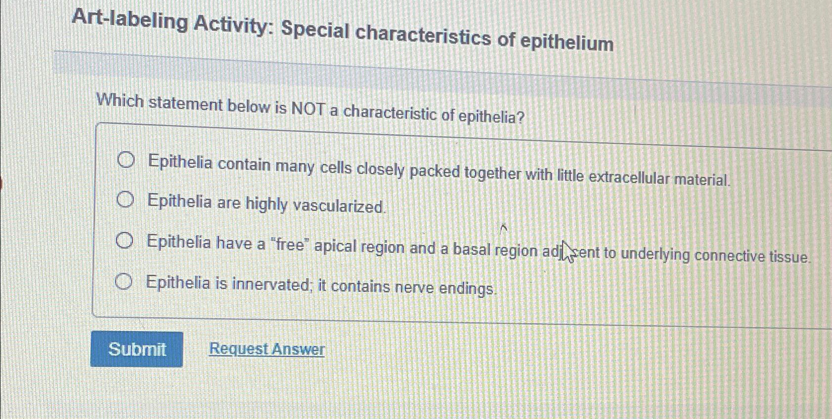 Solved Art-labeling Activity: Special characteristics of | Chegg.com