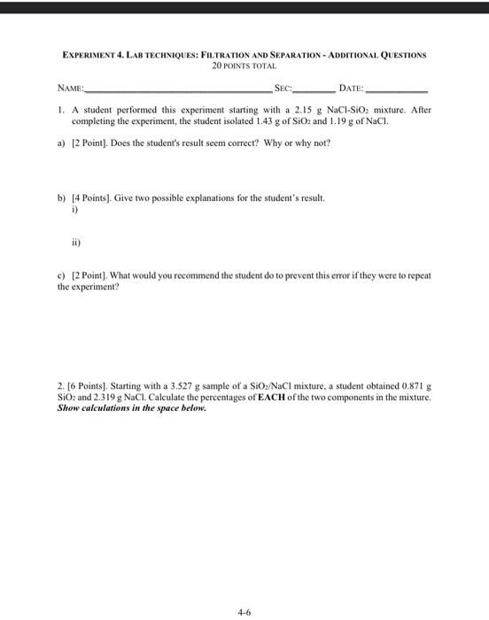 Solved c) [2 Point]. What would you recommend the student do | Chegg.com