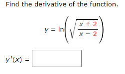 Solved Find the derivative of the | Chegg.com