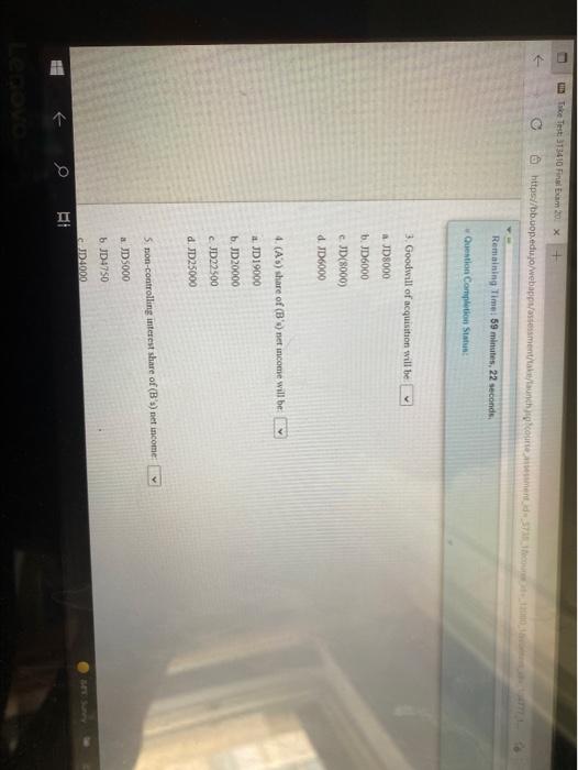 Solved VUVI On Dec 31, 2018 (A) paid JD20000 and issued | Chegg.com