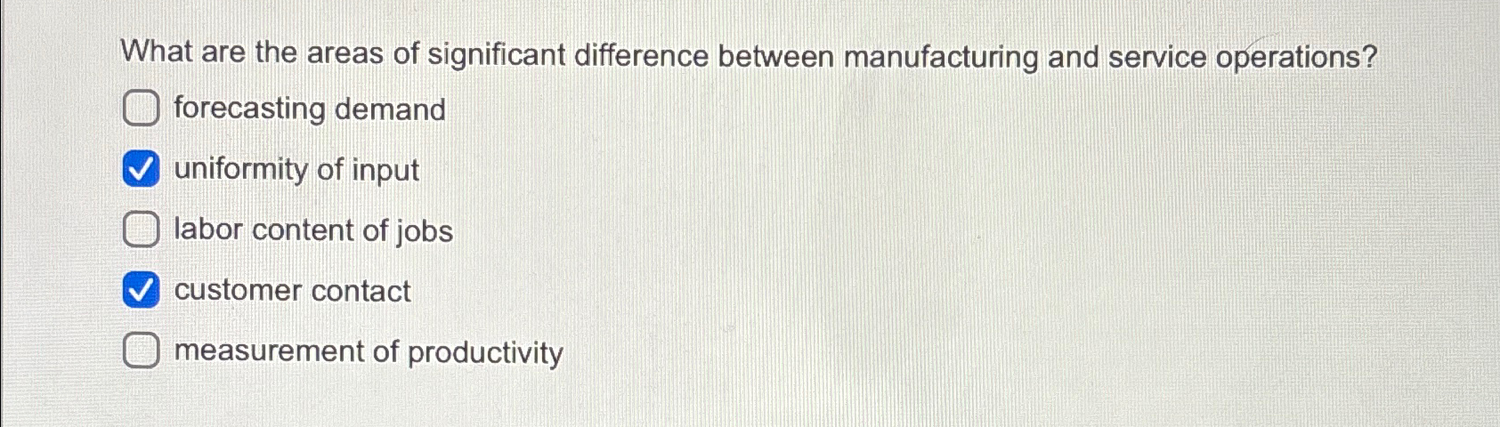 Solved What are the areas of significant difference between | Chegg.com
