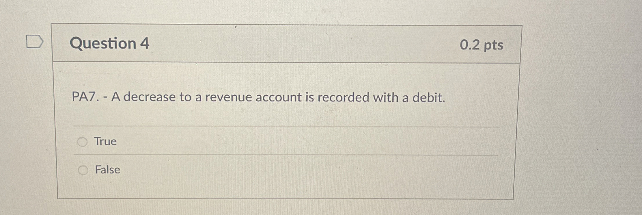 Solved Question 40.2 ﻿ptsPA7. - ﻿A decrease to a revenue | Chegg.com