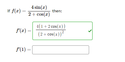 Solved If f(x)=4sin(x)2+cos(x) | Chegg.com