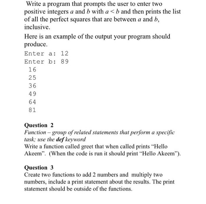 Solved Write a program that prompts the user to enter two | Chegg.com