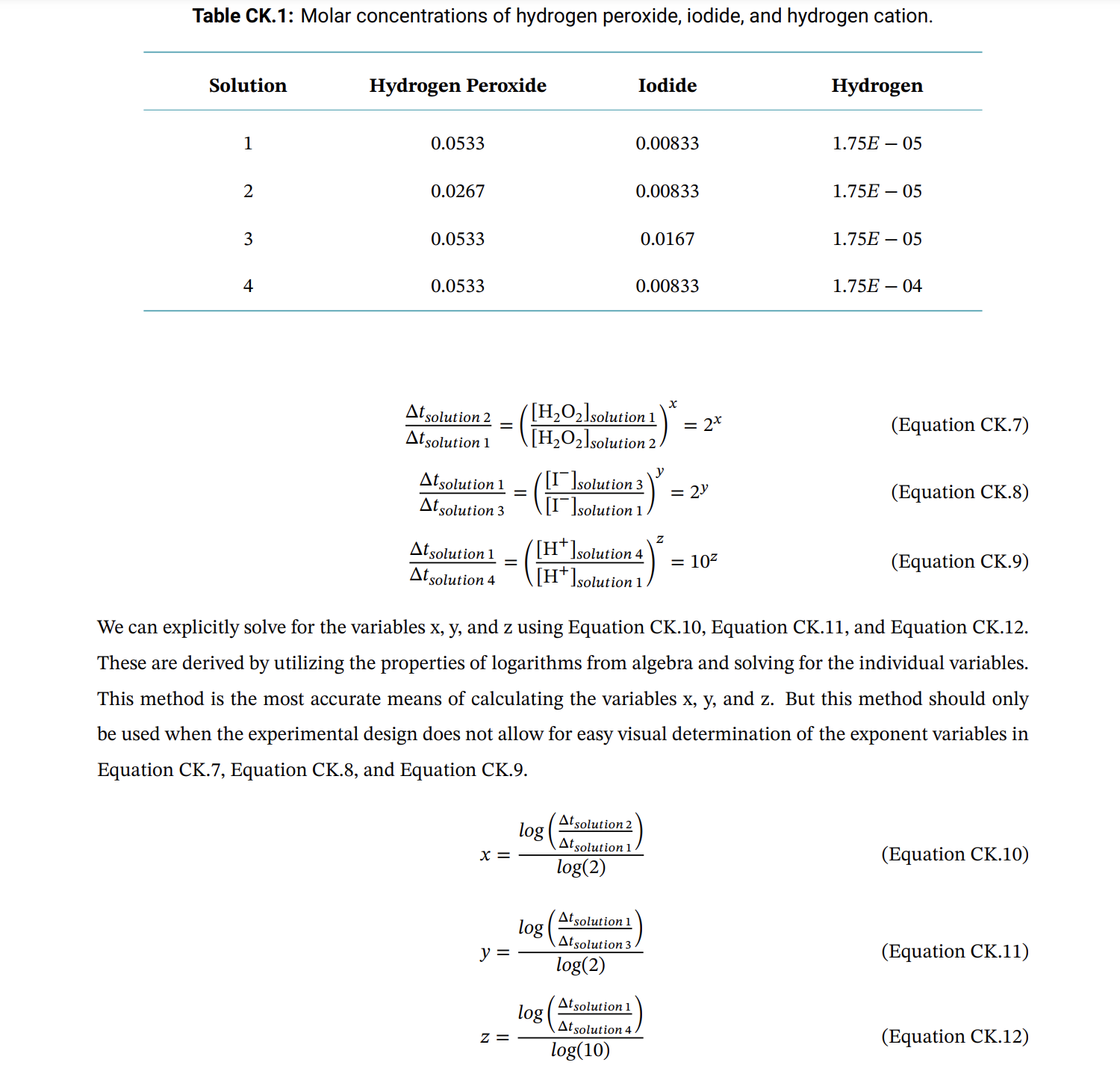 Solved Using the following time table for each Solution, | Chegg.com