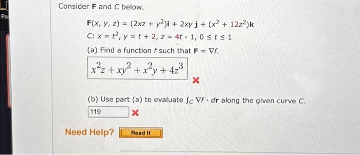 Solved Consider F and C below. | Chegg.com