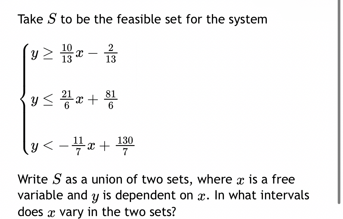Solved Take S ﻿to be the feasible set for the | Chegg.com