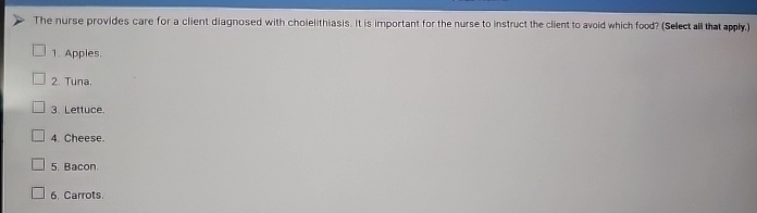 Solved The nurse provides care for a client diagnosed with | Chegg.com