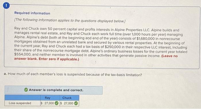 Solved Required information [The following information | Chegg.com