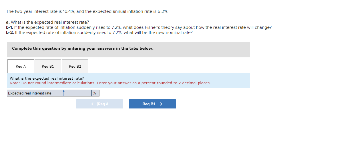 Solved The two-year interest rate is 10.4%, ﻿and the | Chegg.com
