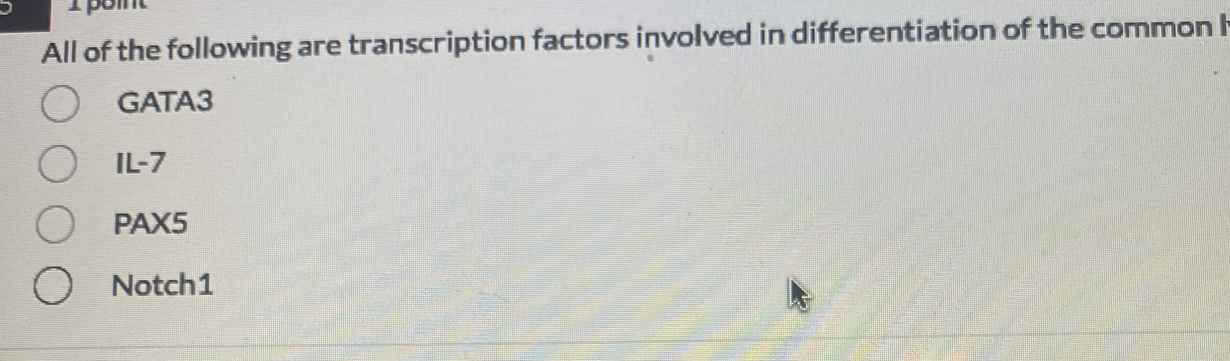 Solved All of the following are transcription factors | Chegg.com