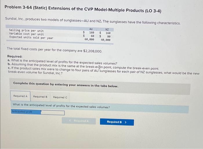Solved Problem 3-64 (Static) Extensions of the CVP | Chegg.com