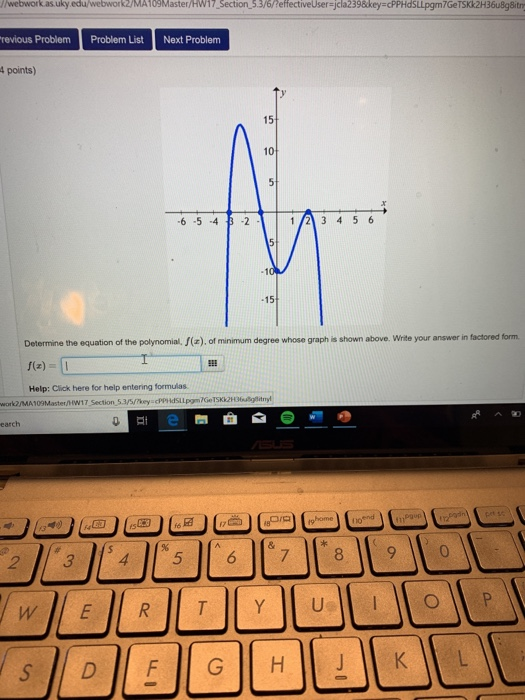 Solved //webwork as.ukyedu/webworkZ/MA109Master/HW17 Section | Chegg.com Solved //webwork as.ukyedu/webworkZ/MA109Master/HW17 Section | Chegg.com