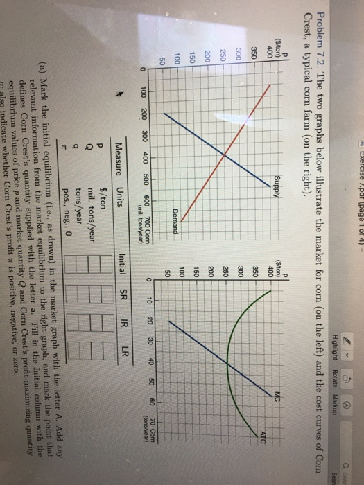 Solved Exercise /.pdf (page 1 of 4) OS Sear Highlight Rotate | Chegg.com
