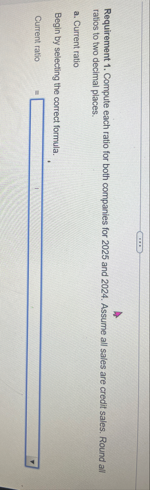 Solved Requirement 1. ﻿Compute each ratio for both companies | Chegg.com
