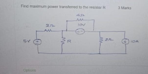 Solved Find maximum power transferred to the resister R | Chegg.com