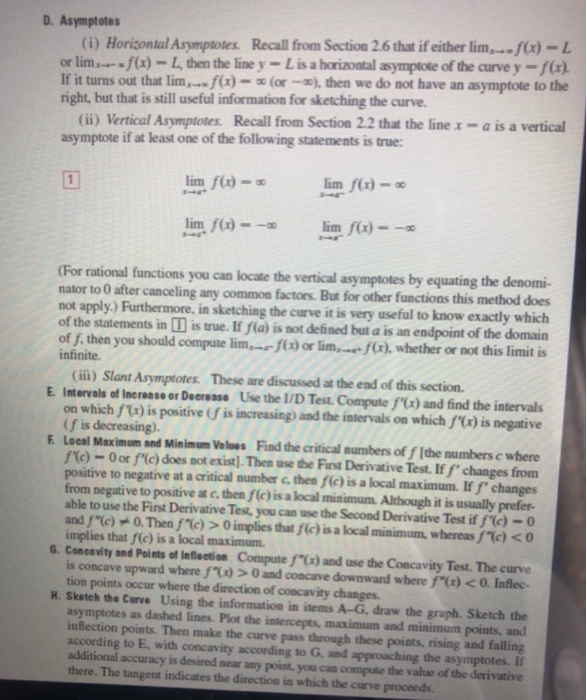 Solved Guidelines for Sketching a Curve The following | Chegg.com