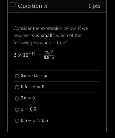 Solved Question 5 Consider the expression below, if we | Chegg.com