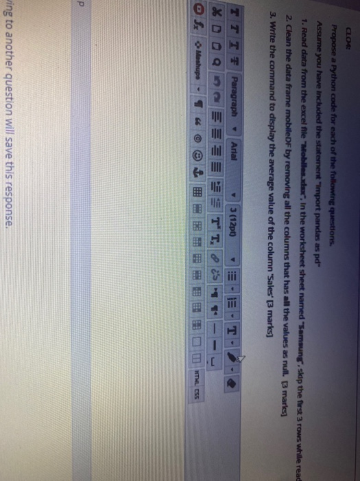 Solved aos: Propose a Python code for each of the following | Chegg.com