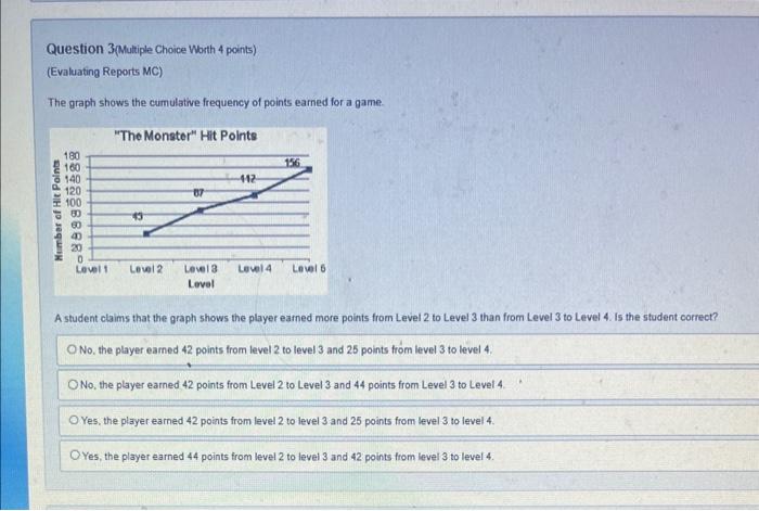 Solved Question 3 (Multiple Choice Worth 4 points) | Chegg.com Solved Question 3 (Multiple Choice Worth 4 points) | Chegg.com