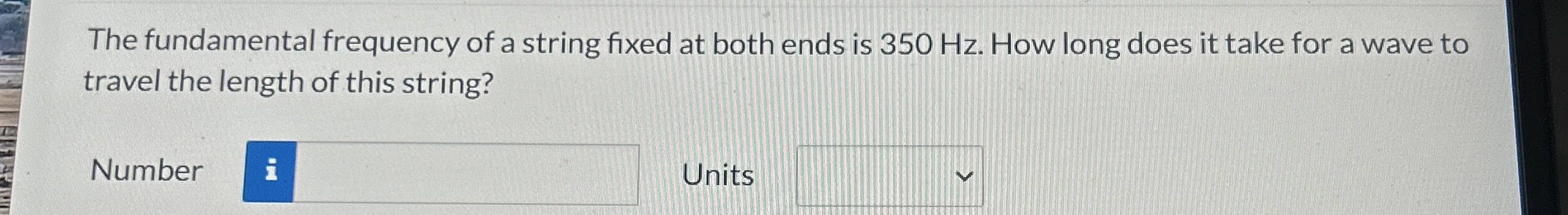 Solved The fundamental frequency of a string fixed at both | Chegg.com