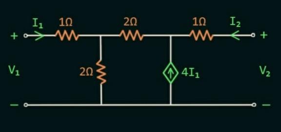 Solved Determine the hybrid parameters for the circuit above | Chegg.com