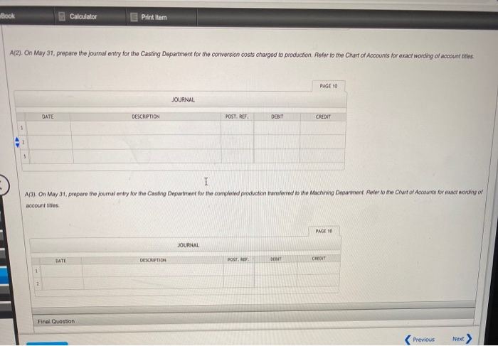Solved eBook Calculator Print tem Cost of production and | Chegg.com