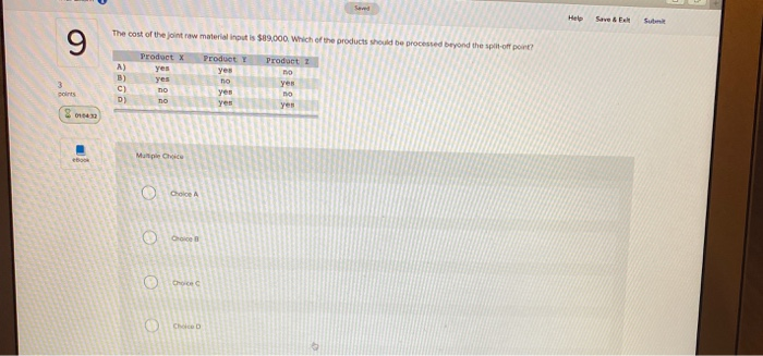 Solved Coperty as the input into a joint production process | Chegg.com