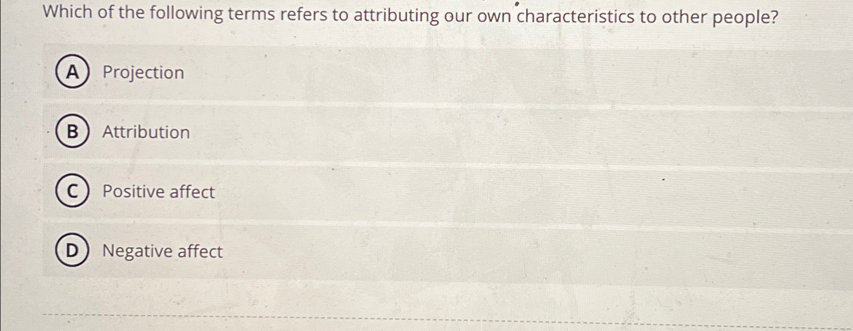Solved Which of the following terms refers to attributing | Chegg.com