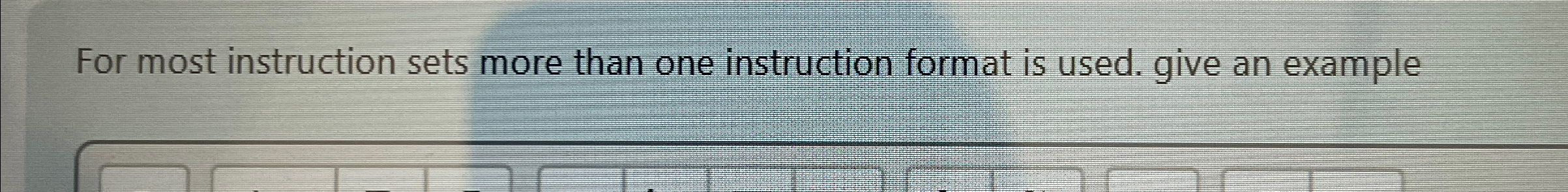 Solved For most instruction sets more than one instruction | Chegg.com
