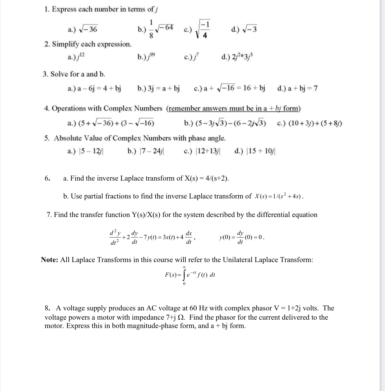Solved Express each number in terms of | Chegg.com