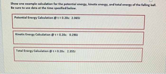 Solved Show one example calculation for the potential | Chegg.com